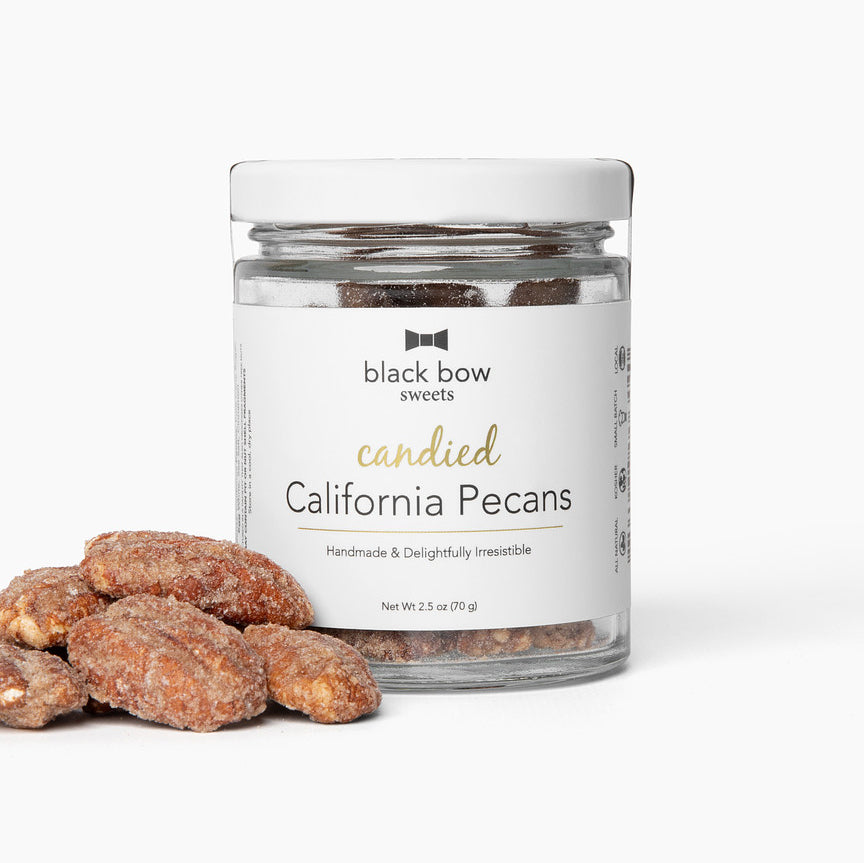 Candied California Pecan Jar – Black Bow Sweets